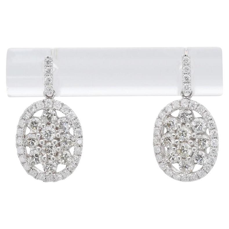 34.18ct Lemon Quartz with Diamonds Earrings For Sale at 1stDibs