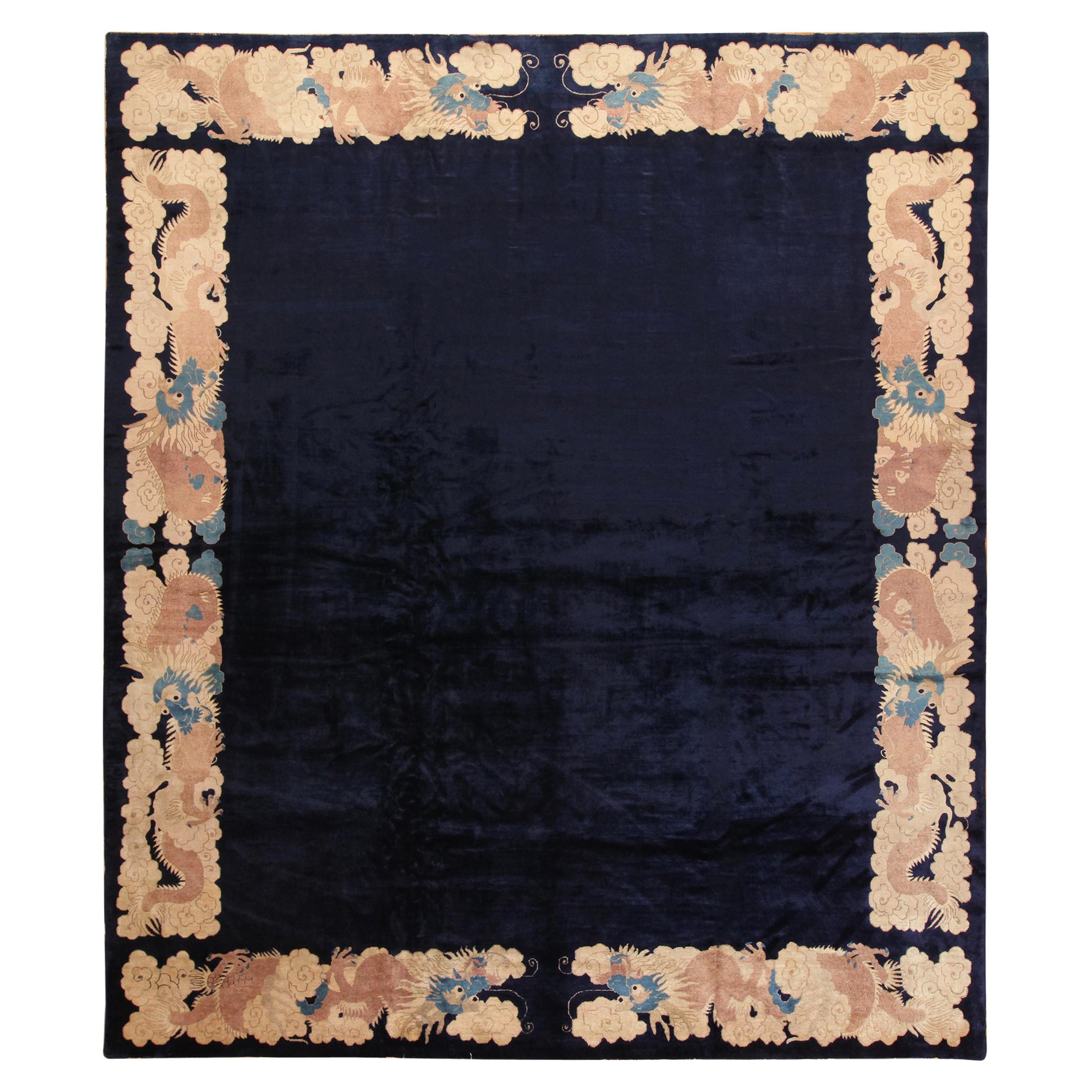 Antique Chinese Dragon Rug at 1stDibs | oriental dragon rug, chinese ...