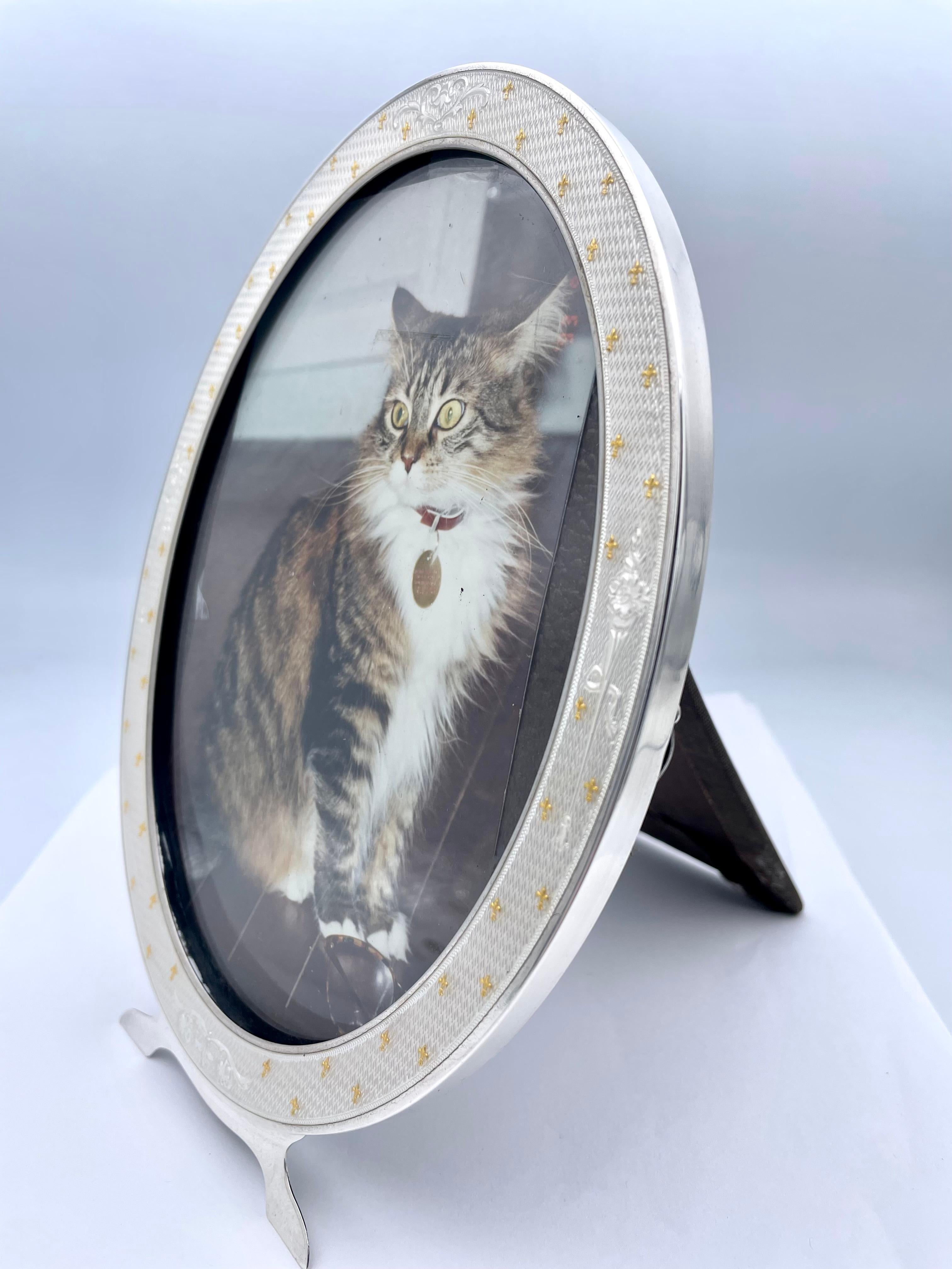 Gorgeous Antique Sterling Enamel Frame For Sale at 1stDibs | vintage ...