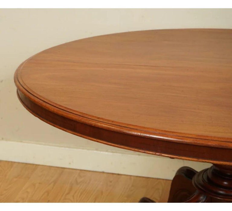 Gorgeous Antique Victorian Walnut Oval Carved Legs Circa 1840's For ...
