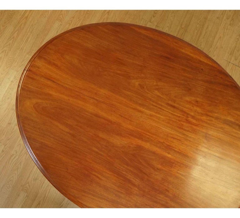 Gorgeous Antique Victorian Walnut Oval Carved Legs Circa 1840's For ...