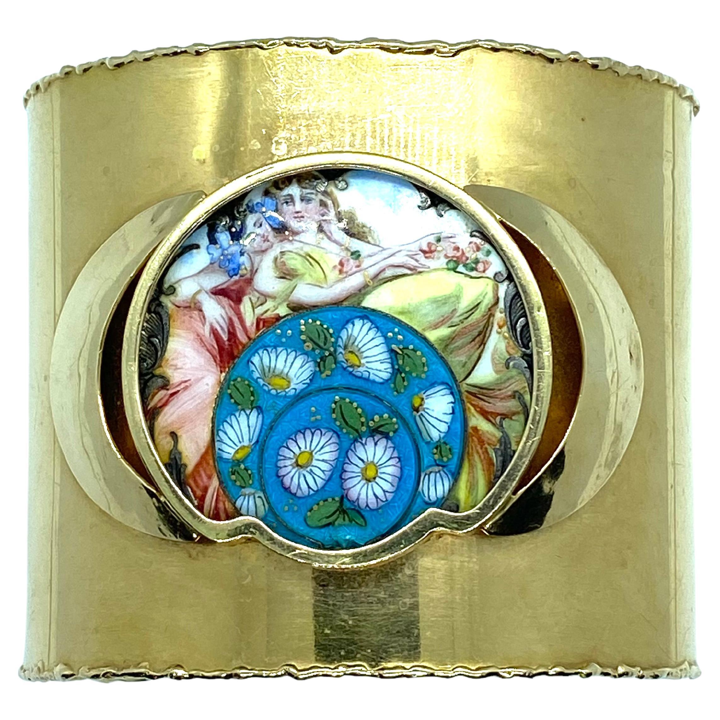 Exceptional Art Nouveau Bangle Bracelet C1910 at 1stDibs