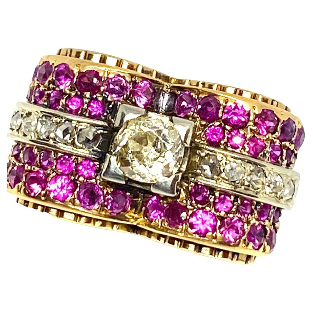 Gorgeous "Bridge" Ring, about 1940 For Sale at 1stDibs