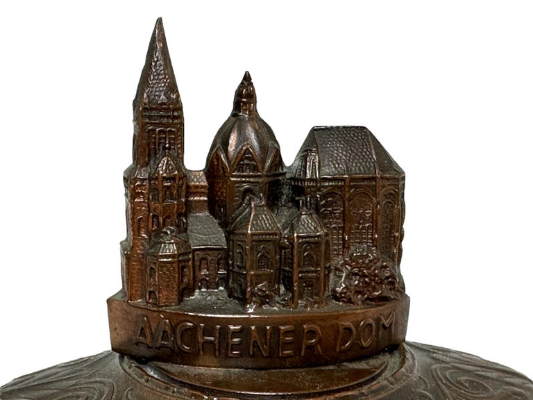 Gorgeous Cathedral Aachen Souvenir Trinket Jewelry Box Antique, German ...