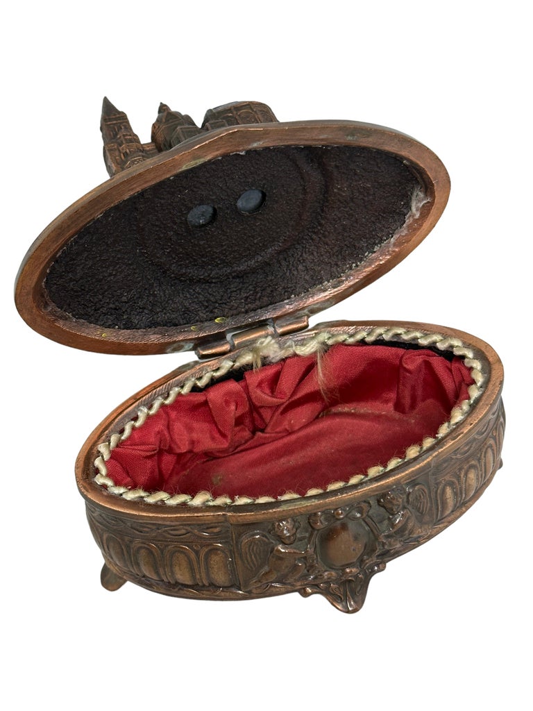 Gorgeous Cathedral Aachen Souvenir Trinket Jewelry Box Antique, German ...