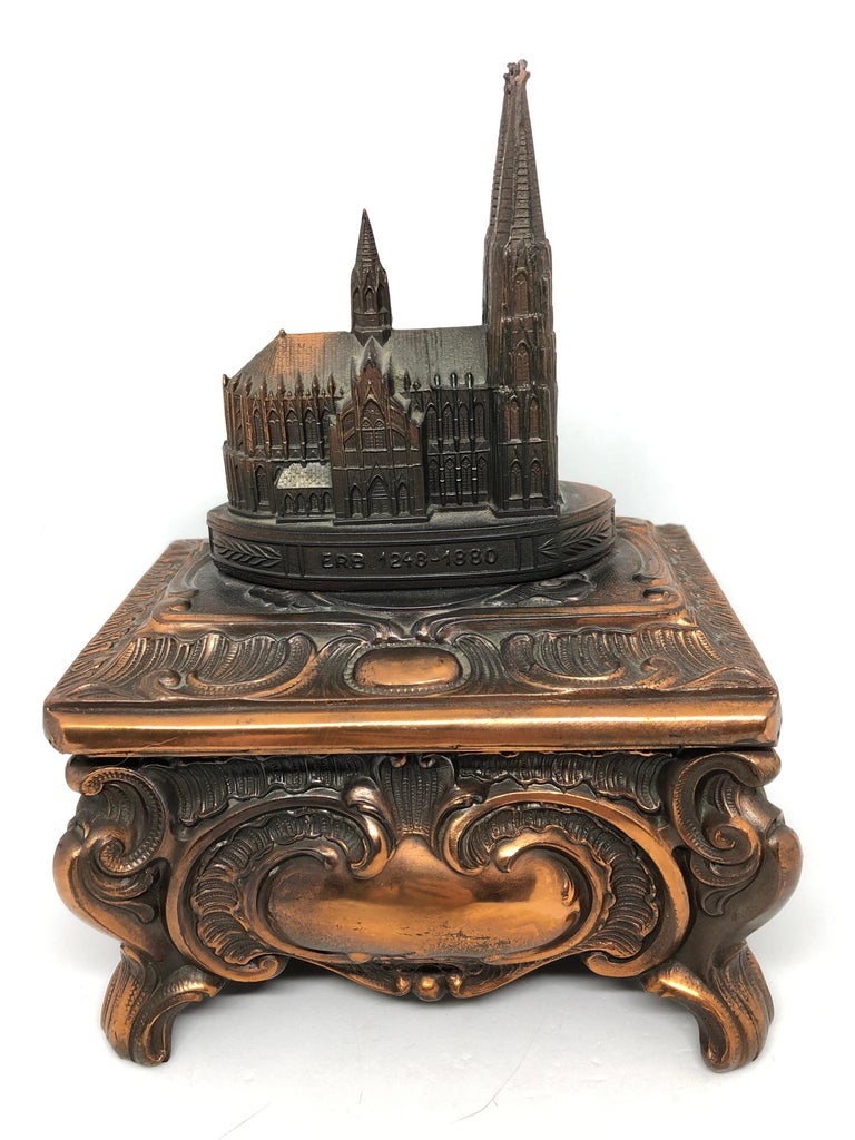 Gorgeous Cathedral Cologne Souvenir Trinket Jewelry Box Antique, German ...