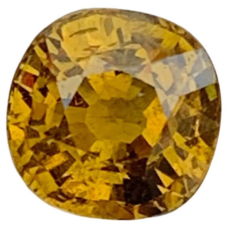 Gorgeous Certified 1.77 Carat Natural Malaya Garnet Color Cushion Shape ...