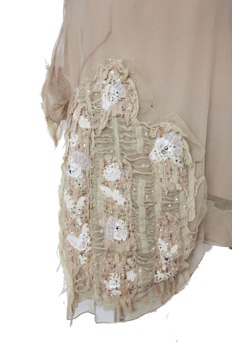Gorgeous Christian Dior Demi-Couture Fairytale Powder Nude Silk Dress ...