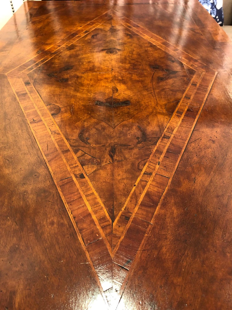 Gorgeous Custom Bennetts Desk with Antiqued Painted Finish and Walnut ...