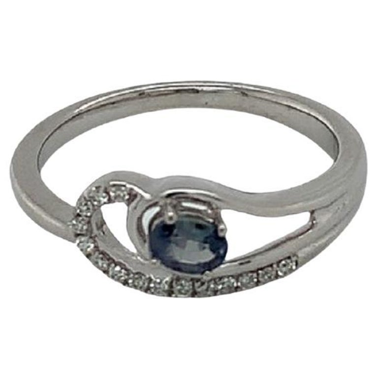 Gorgeous Diamond and Natural Brazillian Alexandrite 0.11 Carat Cocktail ...