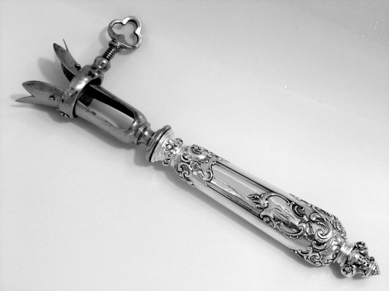 Gorgeous French Sterling Silver Bone Holder, Original Box, Cherubs at ...