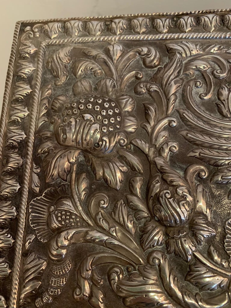 Gorgeous Indian Silvered Filigree Box with Many Drawers at 1stDibs
