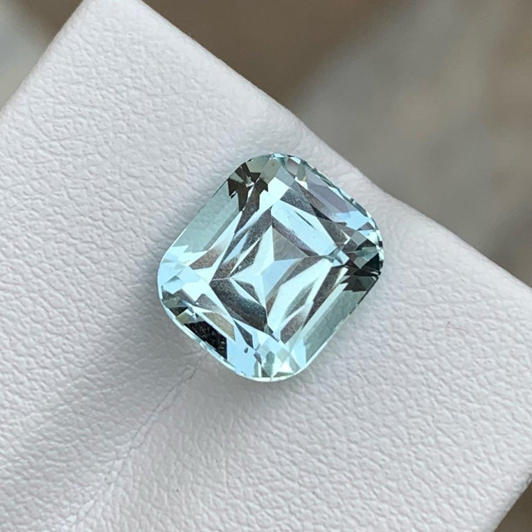 Gorgeous Light Blue Aquamarine Gemstone 4.80 Carats Aquamarine Ring ...
