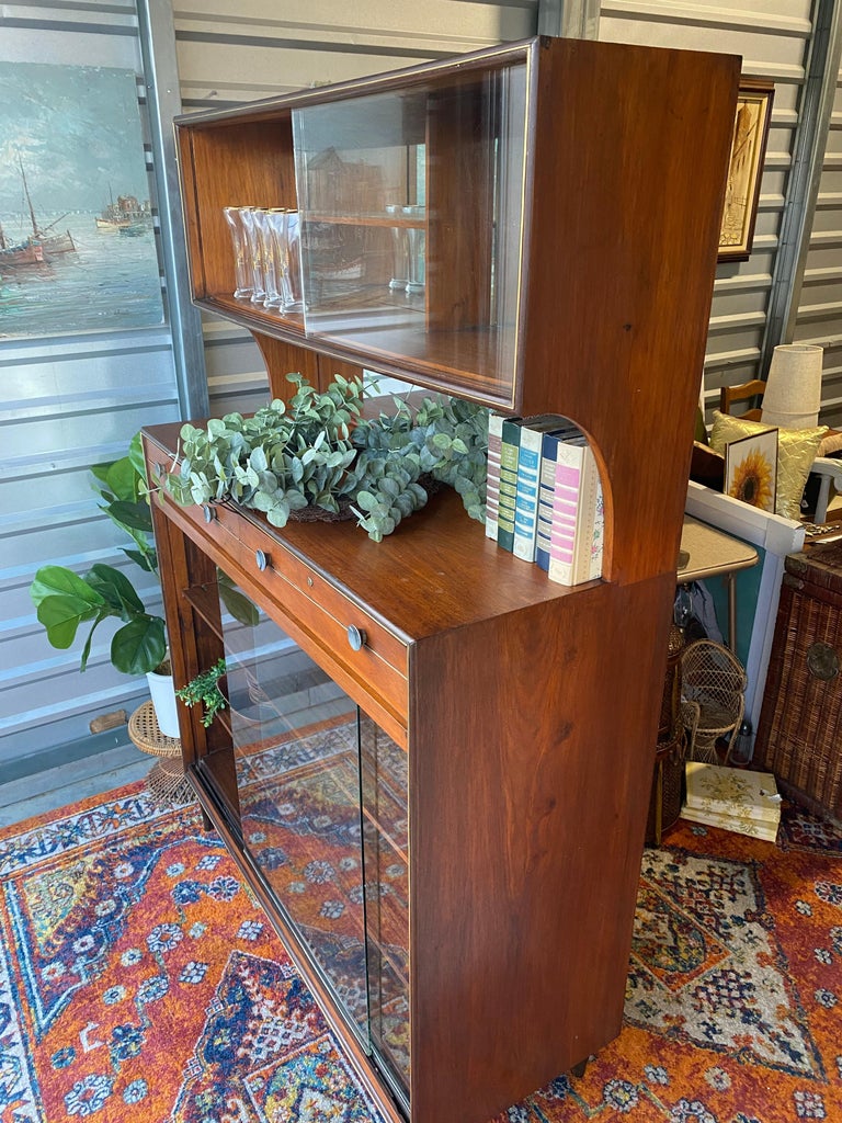 Gorgeous Mid Century MCM Vintage Dry Bar Buffet Sideboard Hutch ...