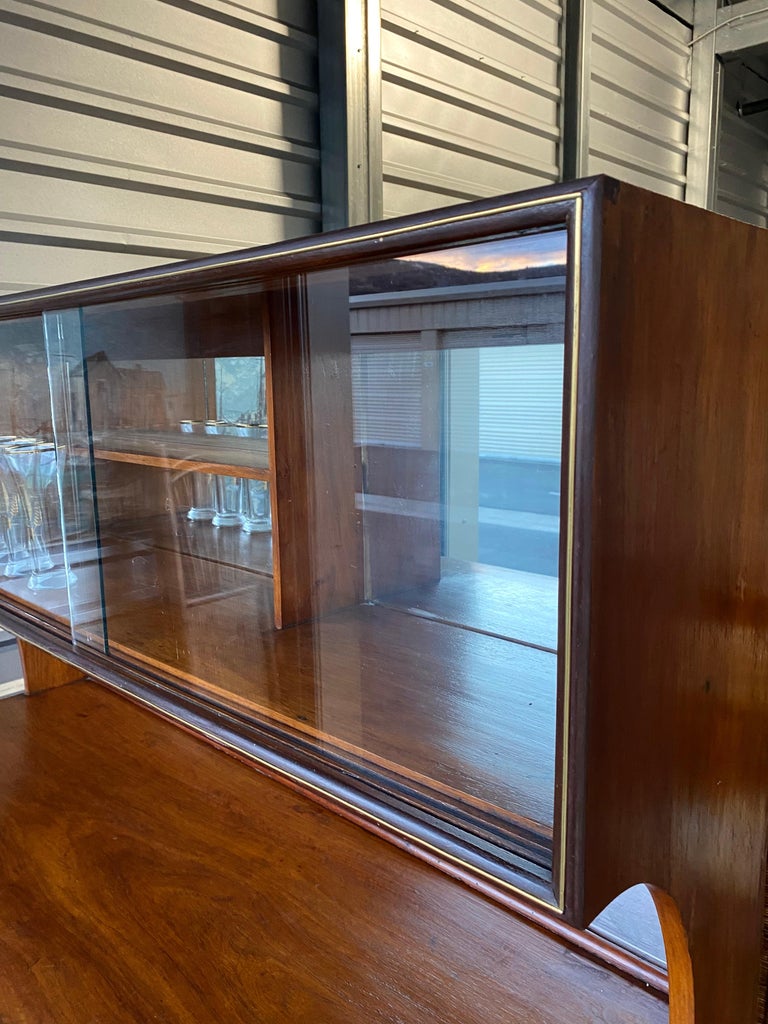 Gorgeous Mid Century MCM Vintage Dry Bar Buffet Sideboard Hutch ...