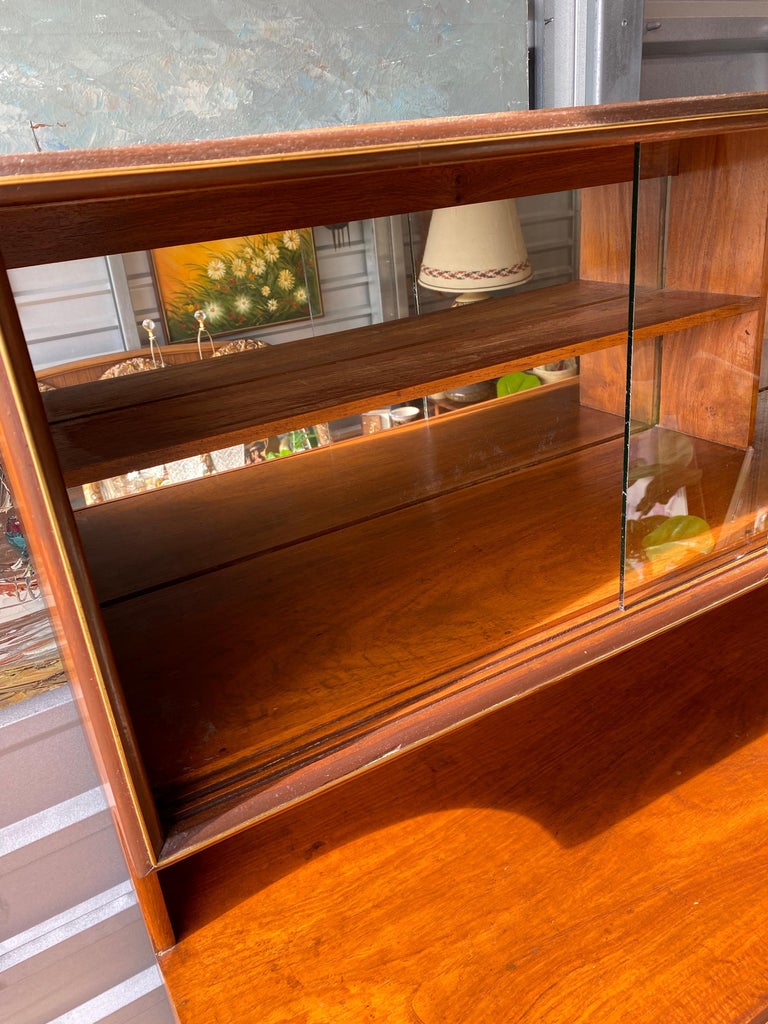 Gorgeous Mid Century MCM Vintage Dry Bar Buffet Sideboard Hutch ...