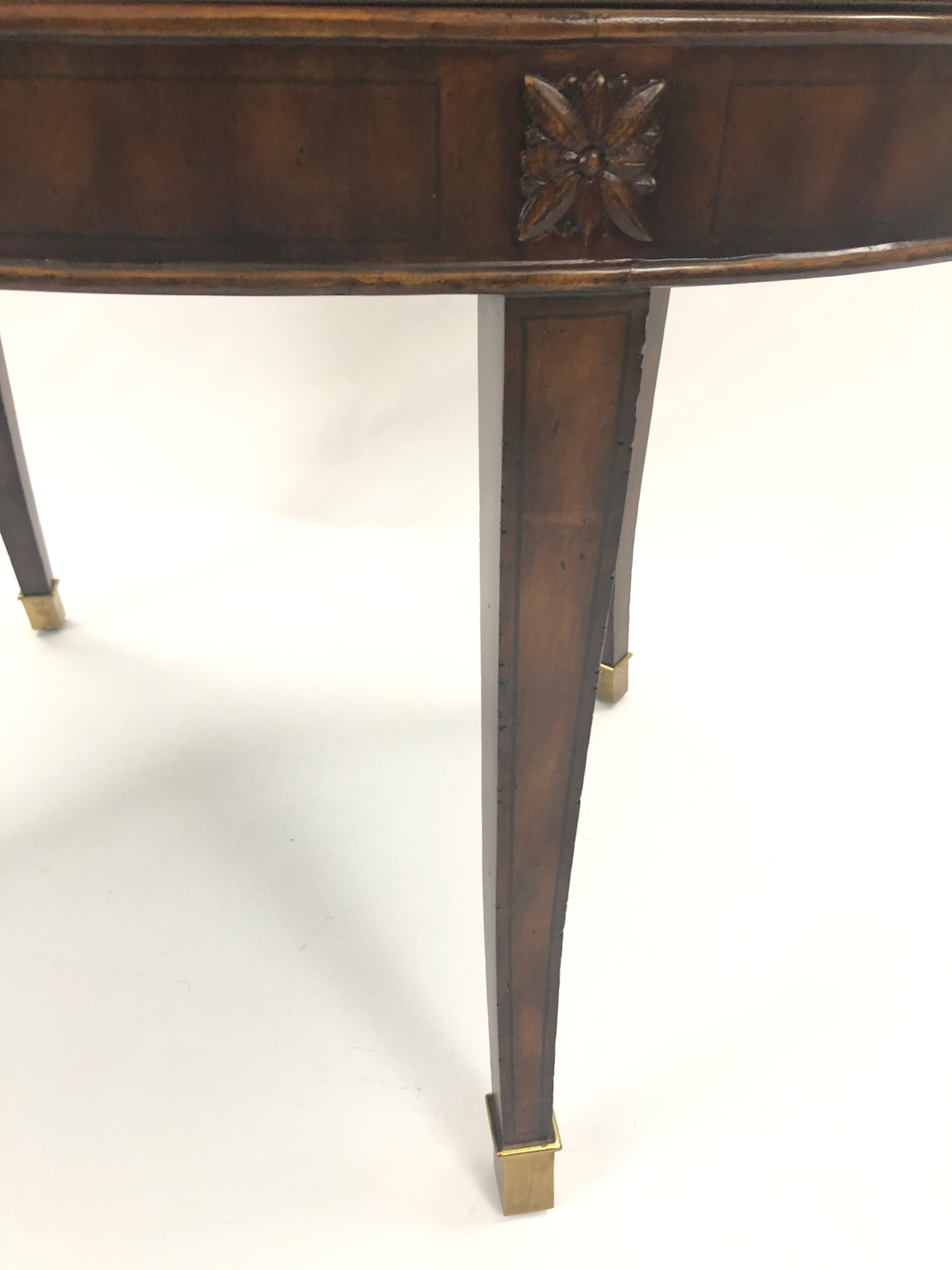 Gorgeous Mixed Wood Oval Pie Crust Tray Top Coffee Table at 1stDibs