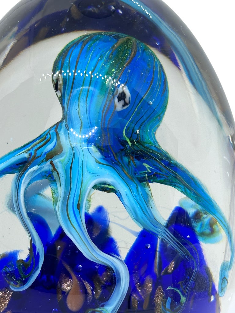 Gorgeous Murano Italian Art Glass Giant Octopus Aquarium Sculpture ...