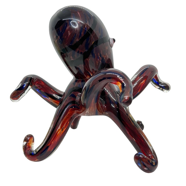 Gorgeous Murano Italian Art Glass Giant Octopus Paperweight, Italy ...