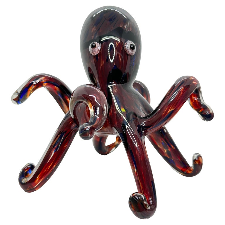 Gorgeous Murano Italian Art Glass Giant Octopus Paperweight, Italy ...