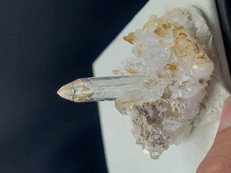 Gorgeous Natural Faden Quartz Cluster Specimen From Balochistan Pakistan Mine For Sale at 1stDibs