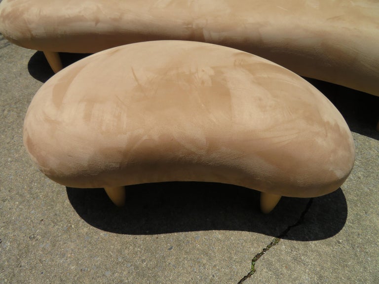 Gorgeous Noguchi Style Sculptural Free-Form Cloud Sofa and Ottoman at ...