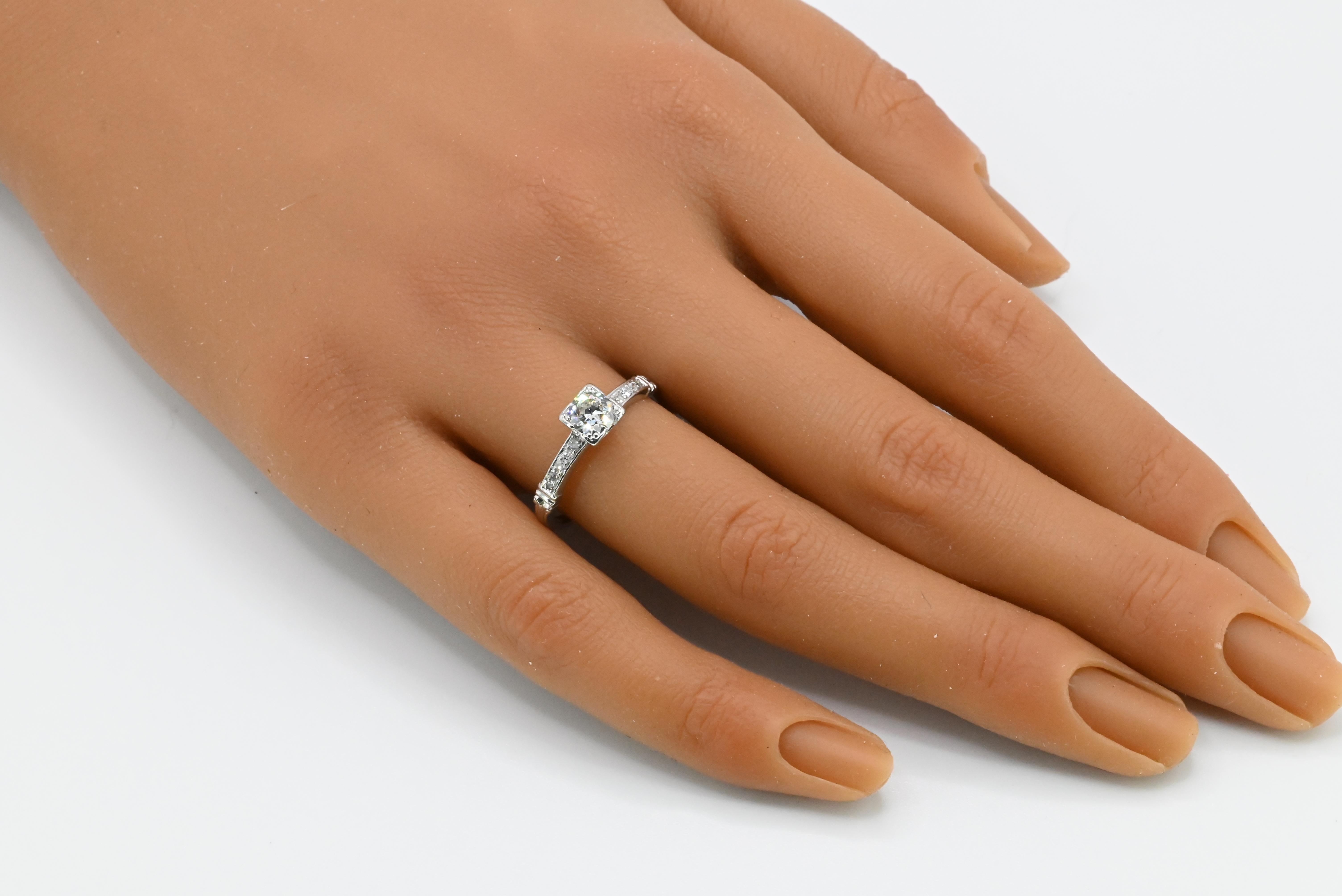 Gorgeous Old Euro Diamond Ring For Sale at 1stDibs | 1 euro ring