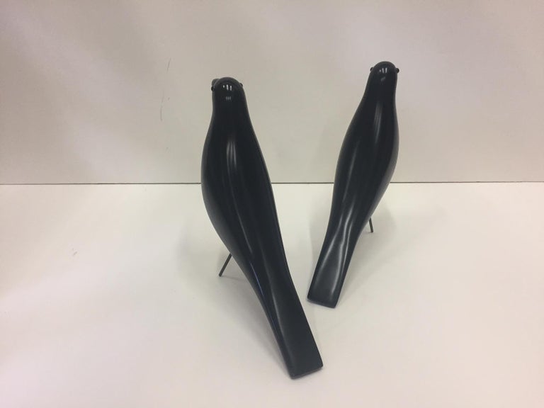 Gorgeous Pair of Carved and Painted Wood Crow Decoys Charles Perdew ...