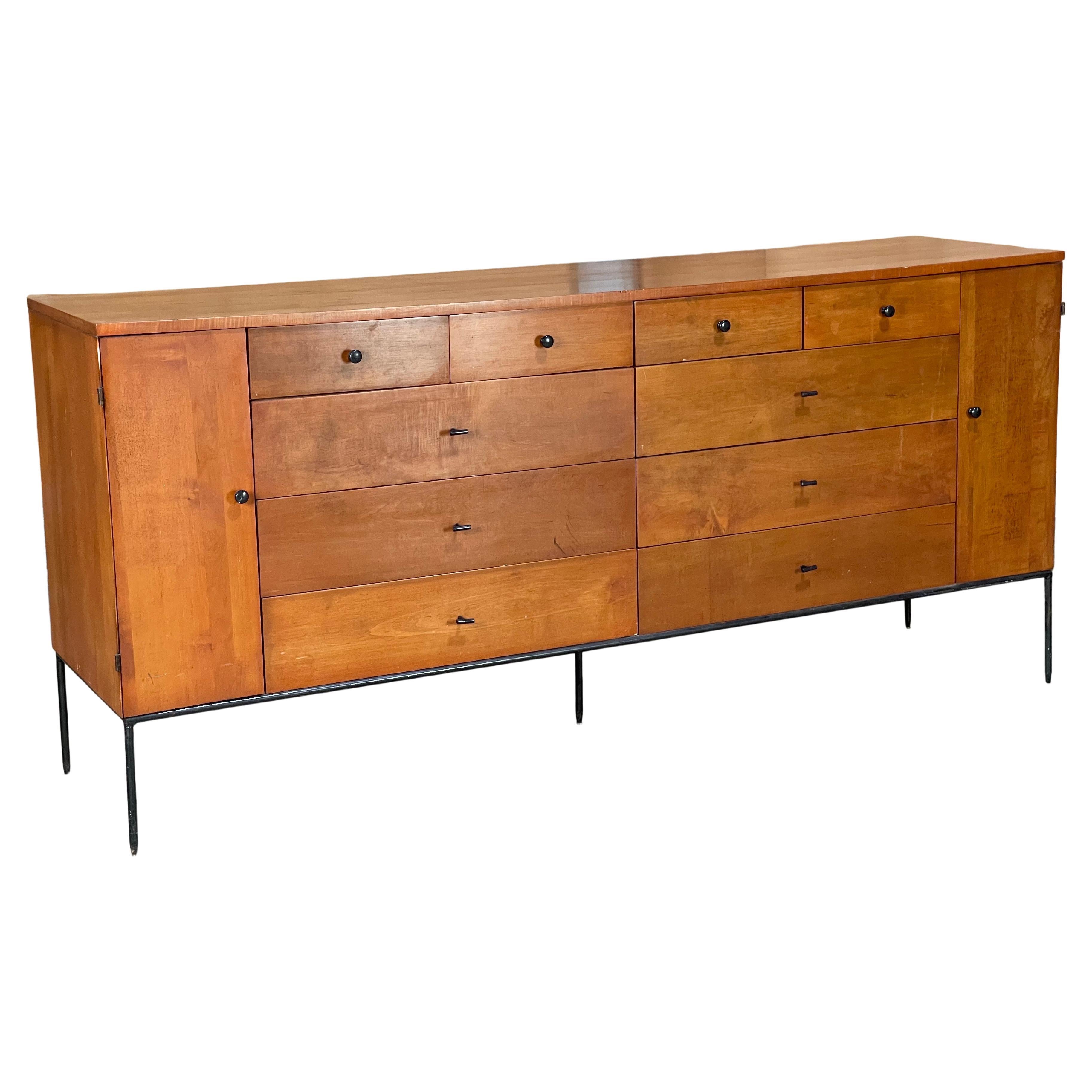 Paul McCobb Mid-Century 20 Drawer Lowboy Dresser For Sale at 1stDibs