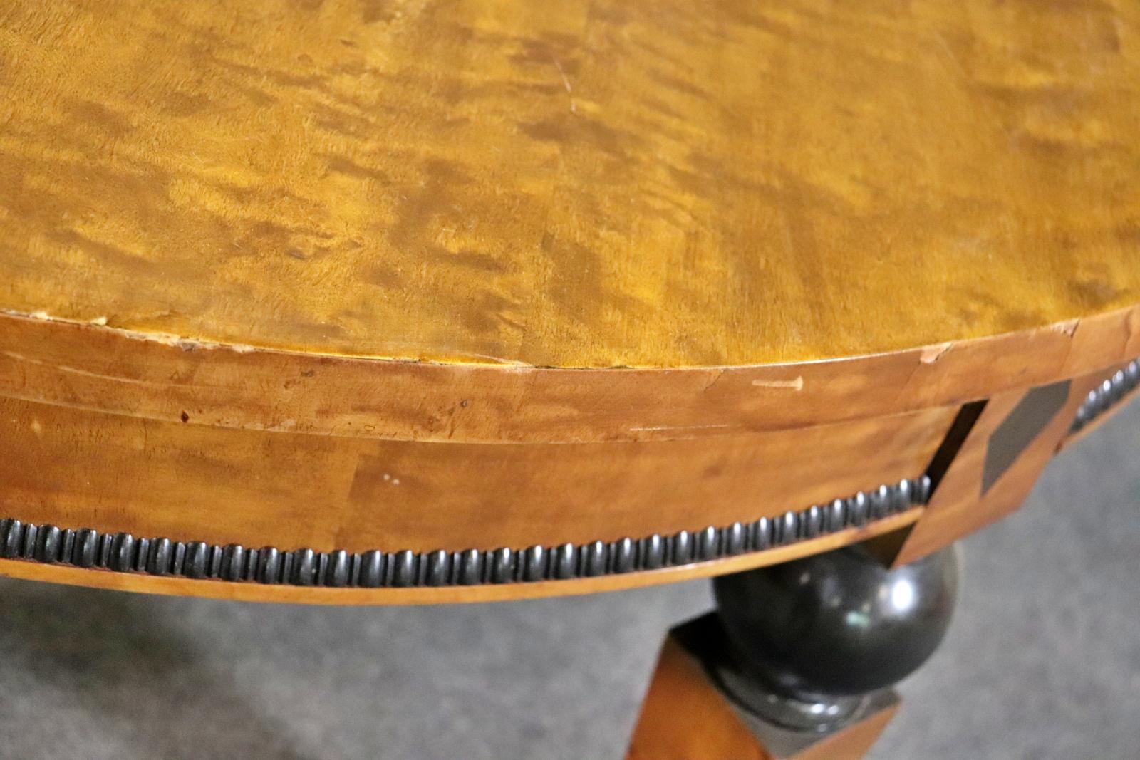 Gorgeous Rare 19th Century Large Biedermeier Dining Table with Four ...