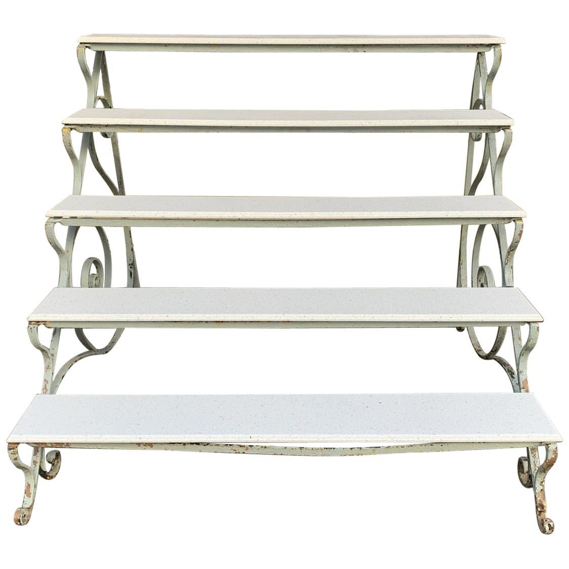 Vintage French Five-Tiered French Plant Stand Centerpiece at 1stDibs