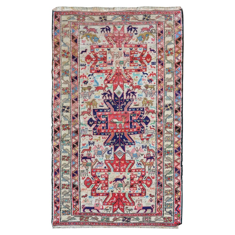 Gorgeous Vintage Soumak Rug For Sale at 1stDibs