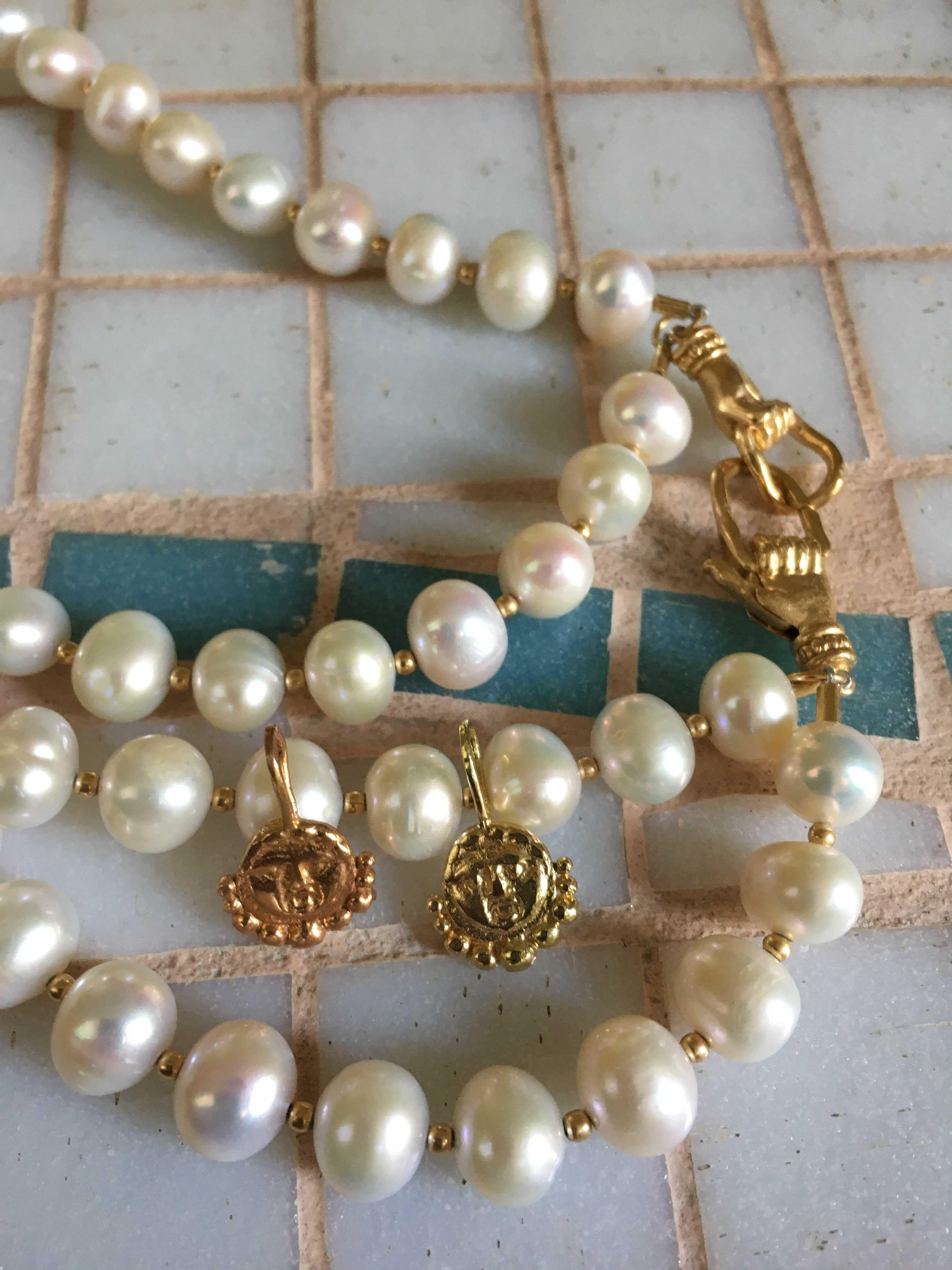 Gorgoneion Protection Pendant, 18 Karat Yellow Gold For Sale at 1stDibs ...