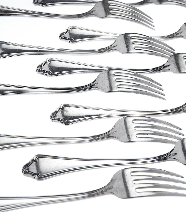 Gorham Dinner Forks in Shelbourne Pattern; Set/13 For Sale at 1stDibs