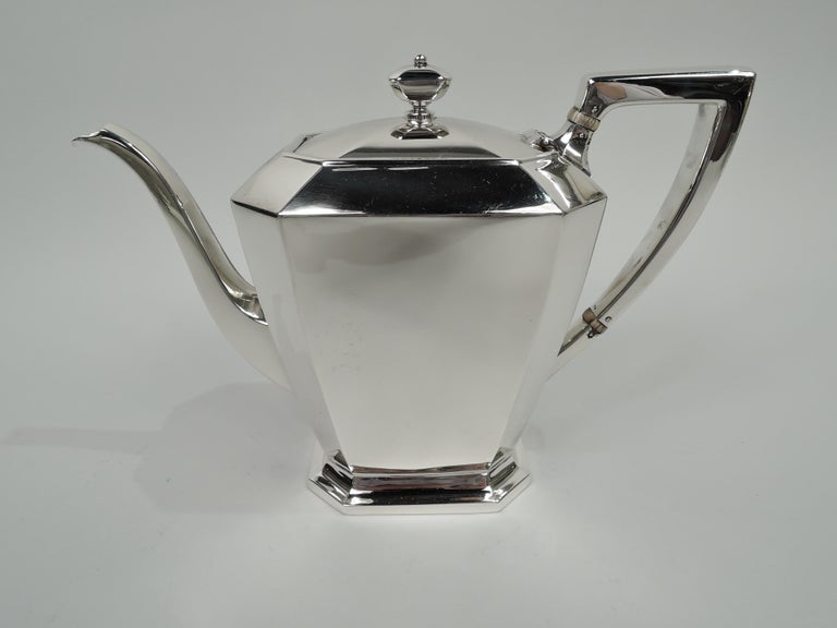 Gorham Fairfax Art Deco Sterling Silver Coffee and Tea Set on Tray For ...