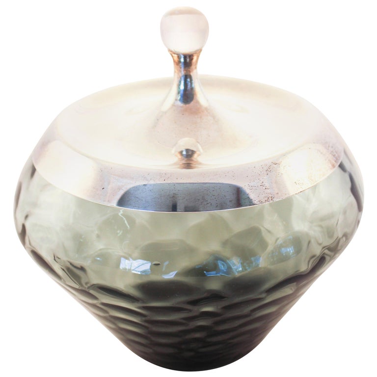Gorham Modernism Jar in Ash Grey at 1stDibs
