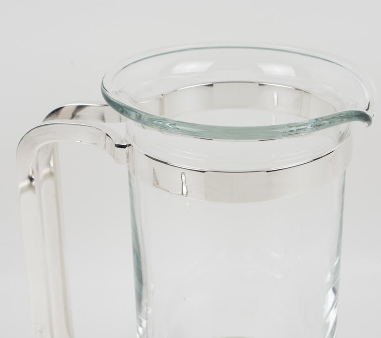 Gorham Silver Plate and Glass Barware Cocktail Martini Pitcher For Sale ...