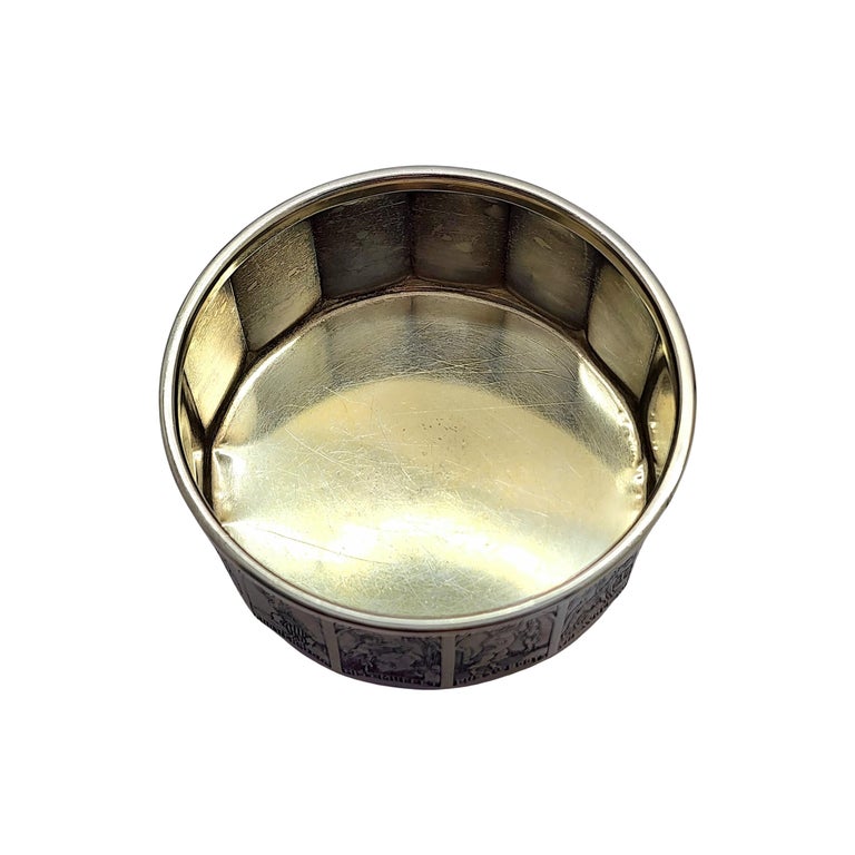 Gorham Sterling/Gold Wash Interior Nursery Rhyme Child's Bowl with ...