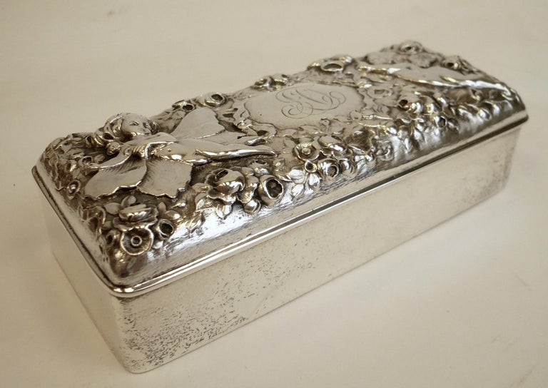 Gorham Sterling Repousse Box at 1stDibs