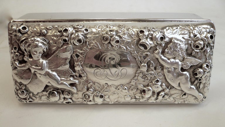 Gorham Sterling Repousse Box at 1stDibs