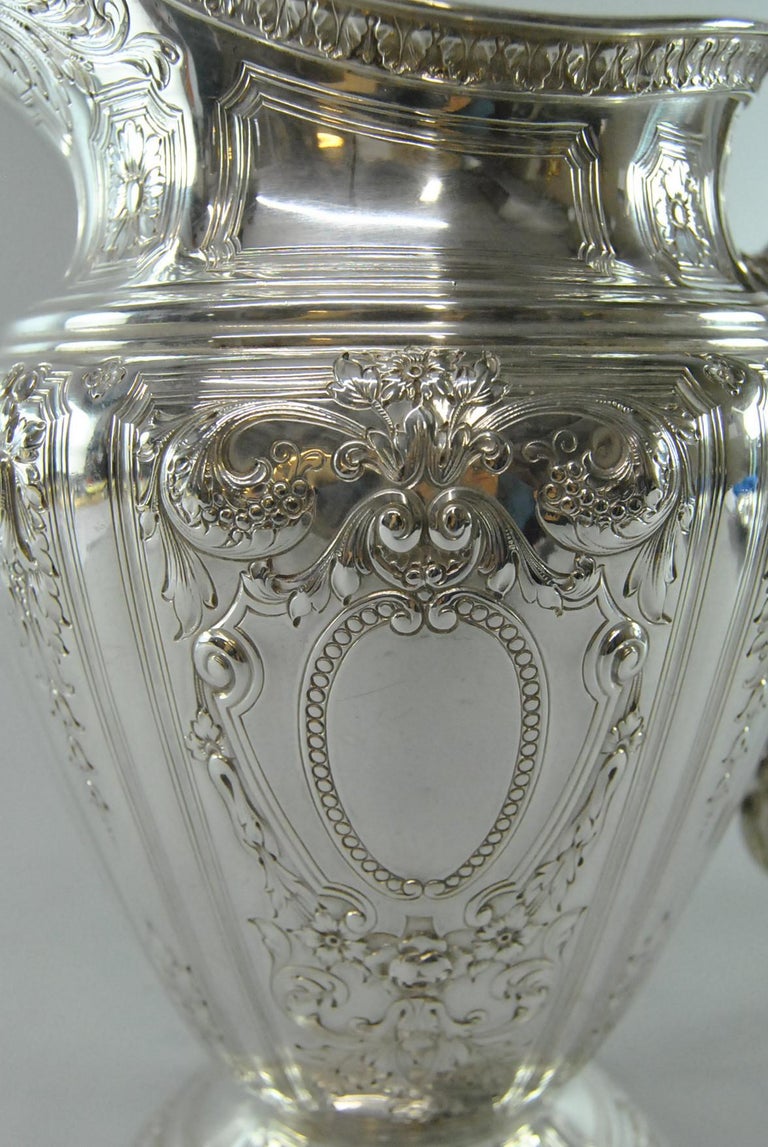 Gorham Sterling Silver 4 Pint Water Pitcher in Maintenon Pattern, No ...