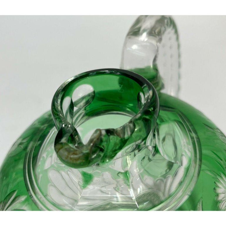 Gorham Sterling Silver Stevens and Williams Glass Jug Finger Pattern ...