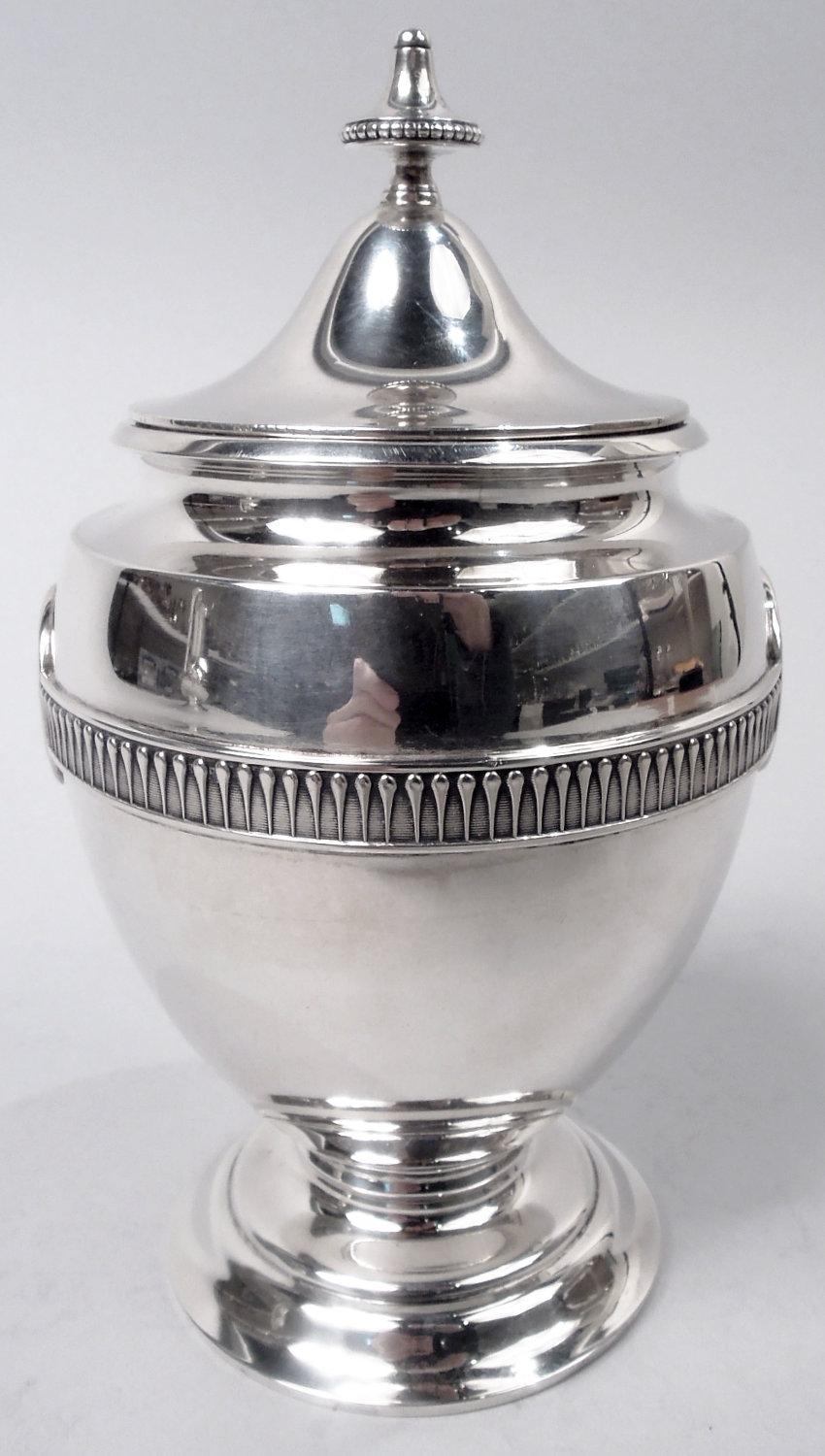 Gorham Sterling Silver Tea Caddy in Classical Medallion Pattern For ...