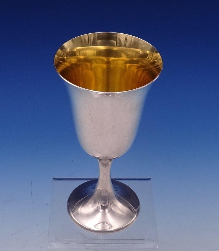 Gorham Sterling Silver Water Goblet with Gold Washed Interior #272 at ...