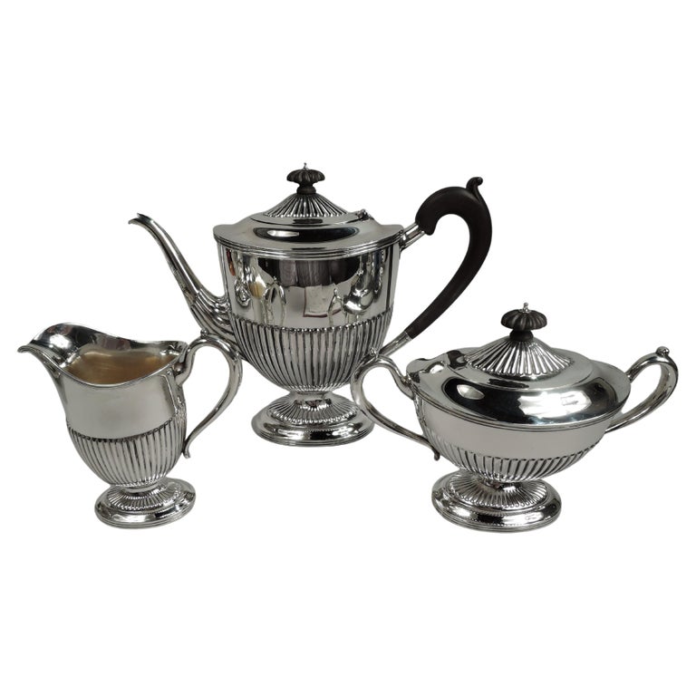 Gorham Victorian Neoclassical Sterling Silver 3-Piece Coffee Set For Sale at 1stDibs