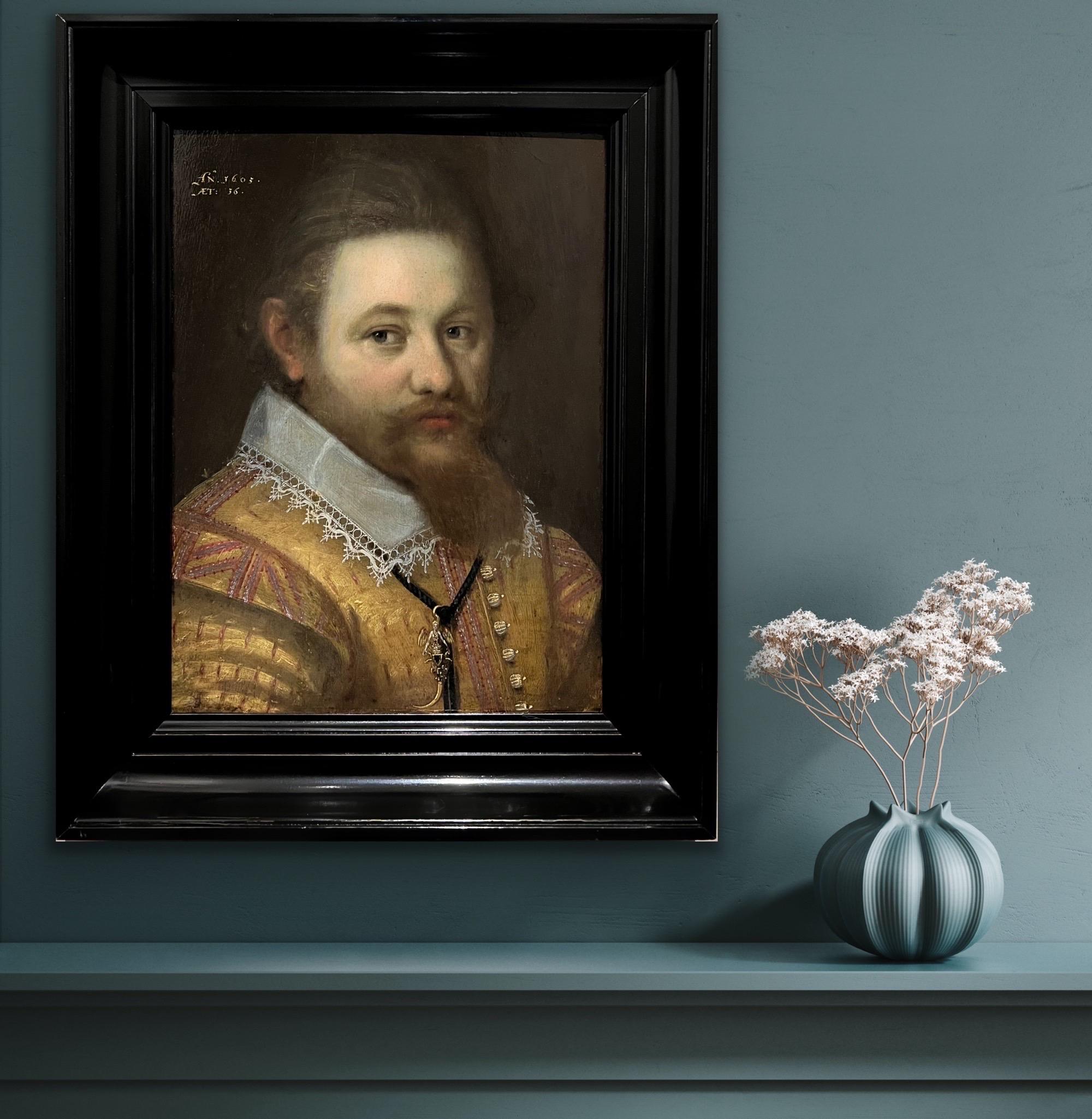 Gortzius Geldorp - 17th century Dutch Old Master Portrait - A man with ...