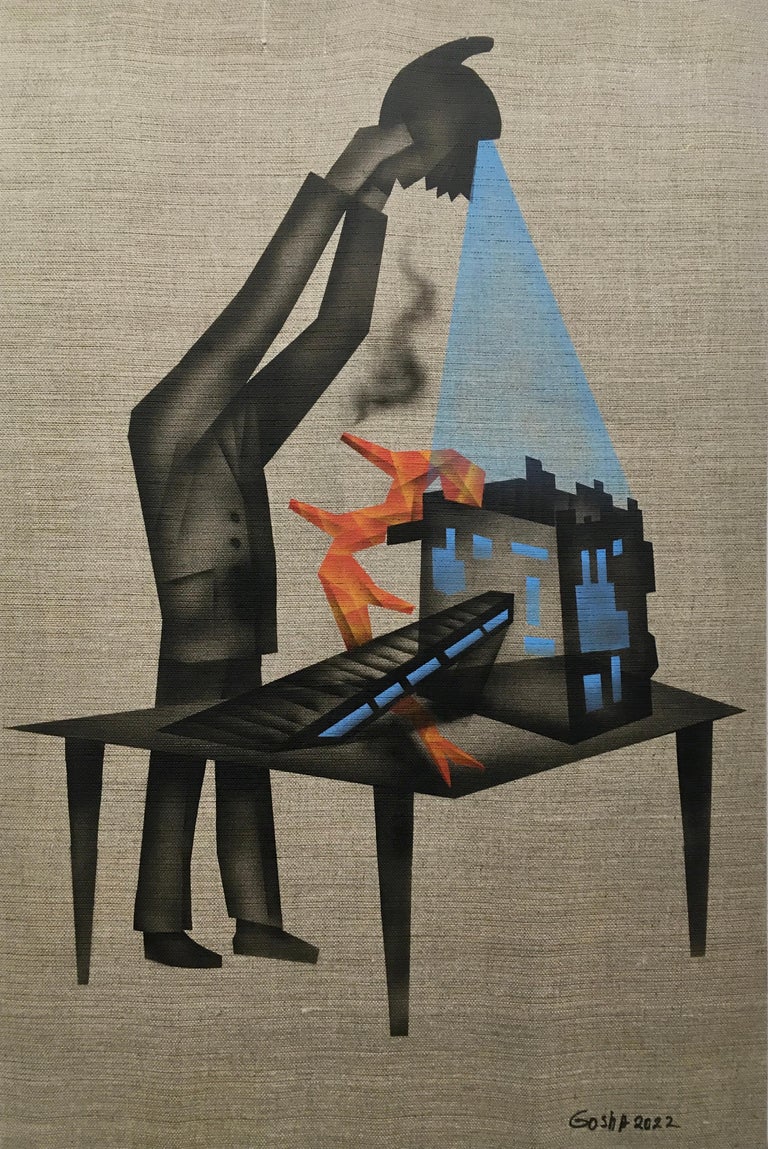 Gosha Ostretsov - "Untitled 7" Painting 18" x 12" inch by Gosha Ostretsov For Sale at 1stDibs