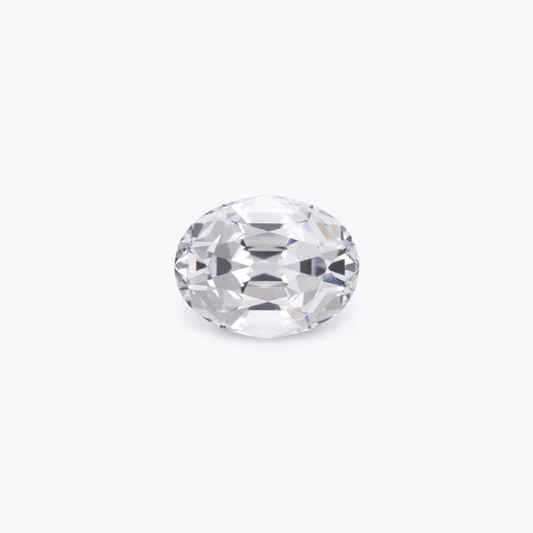 White Goshenite Beryl Ring Gem 10.70 Carat Antique Cut Oval Loose ...