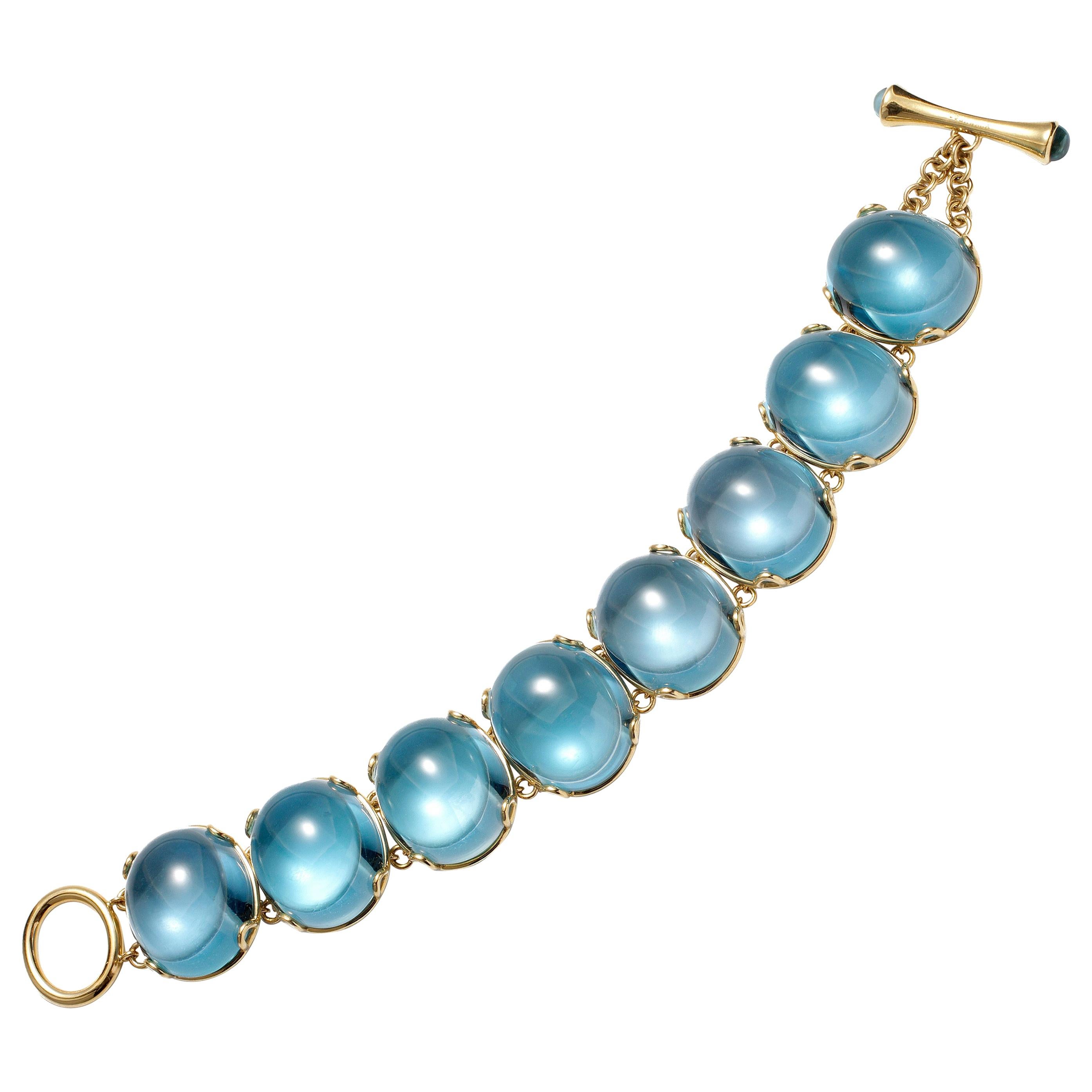Goshwara Multi-Color Oval Cabochon Bracelet For Sale at 1stDibs