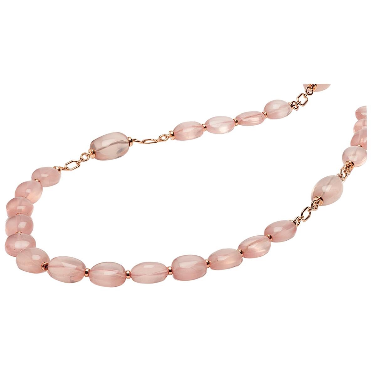 Lover's Eye Georgian Locket Sapphires Rose Quartz Necklace - Rebecca ...